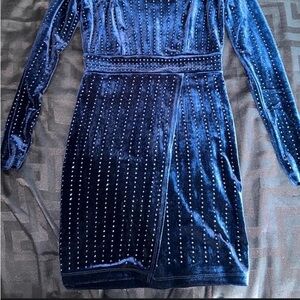 Windsor | Dresses | Windsor Midnight Blue Velvet Dress | Poshmark